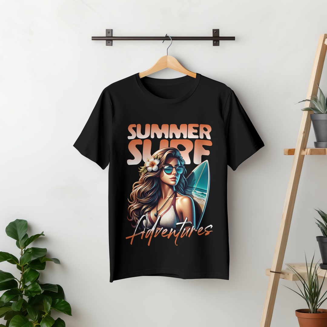 Summer Surf Adventures Vol 1 T-shirt, Summer Beach Tee, Unisex, Beach ...