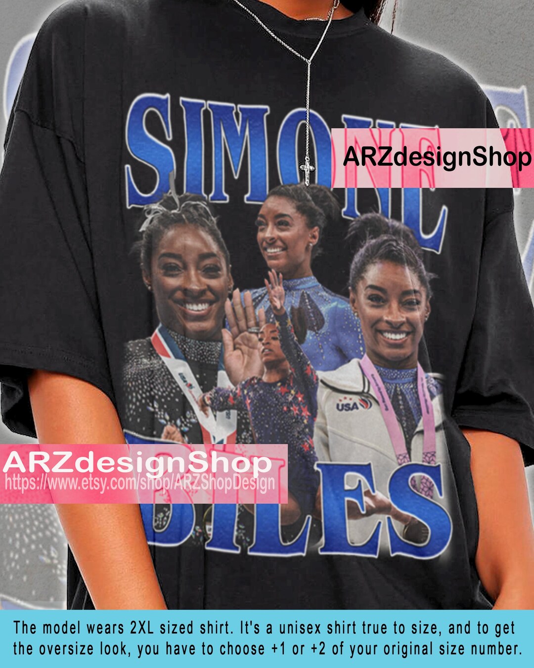 Limited Simone Biles Shirt Gift Graphic Tee Horror Movie T-shirt ...