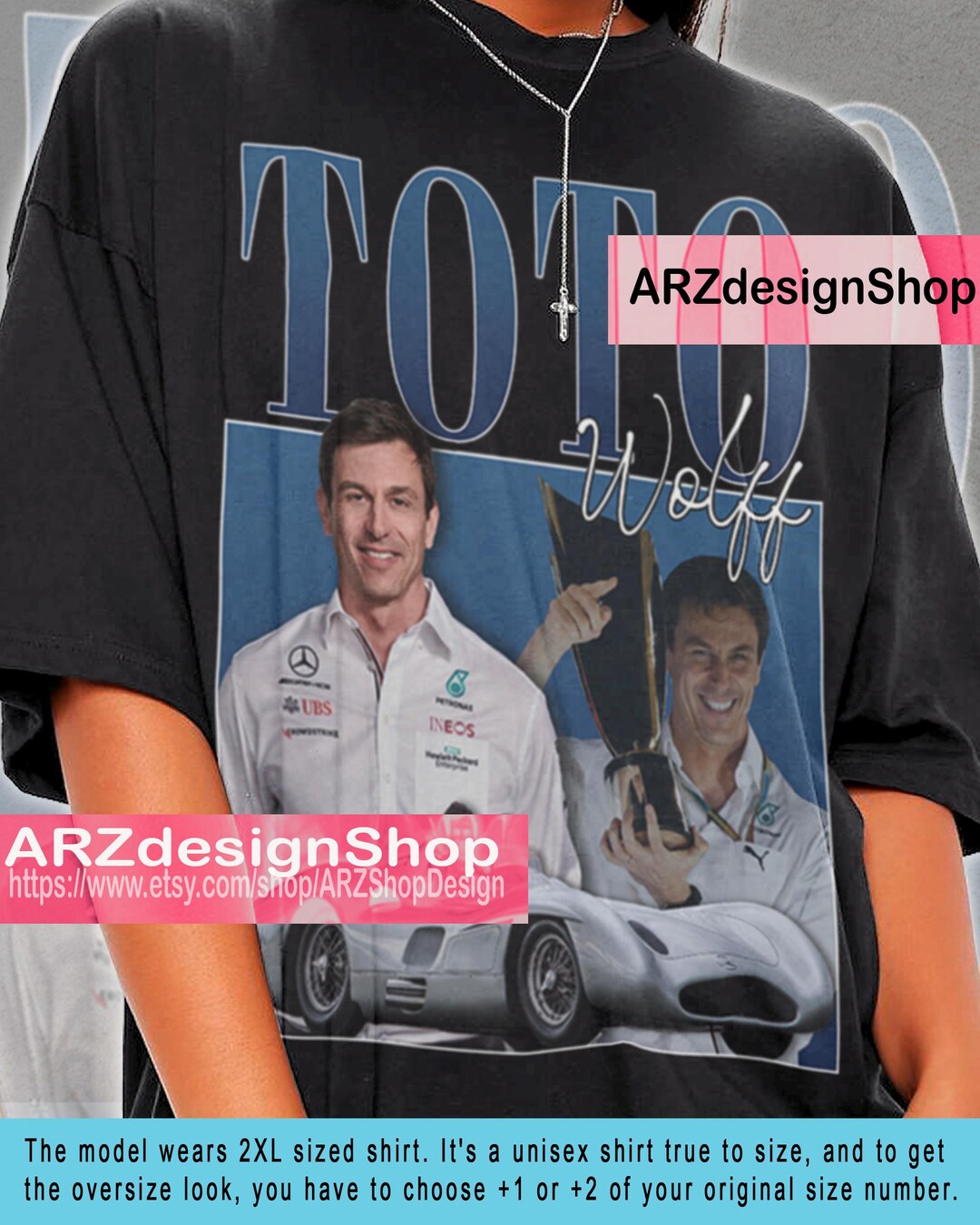 Limited Toto Wolff Shirt Gift Graphic Tee Horror Movie T-shirt Vintage ...