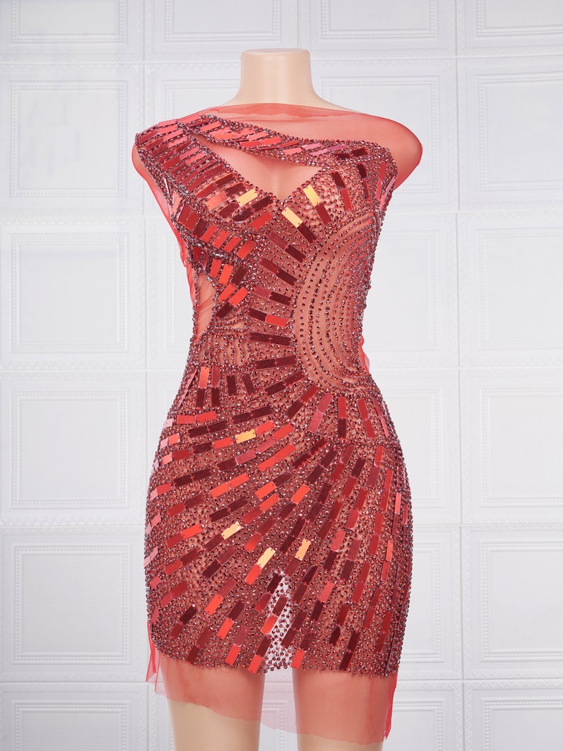 6 Colors Mirror Rhinestone Bodice Applique Choice for Woman's Dress ...