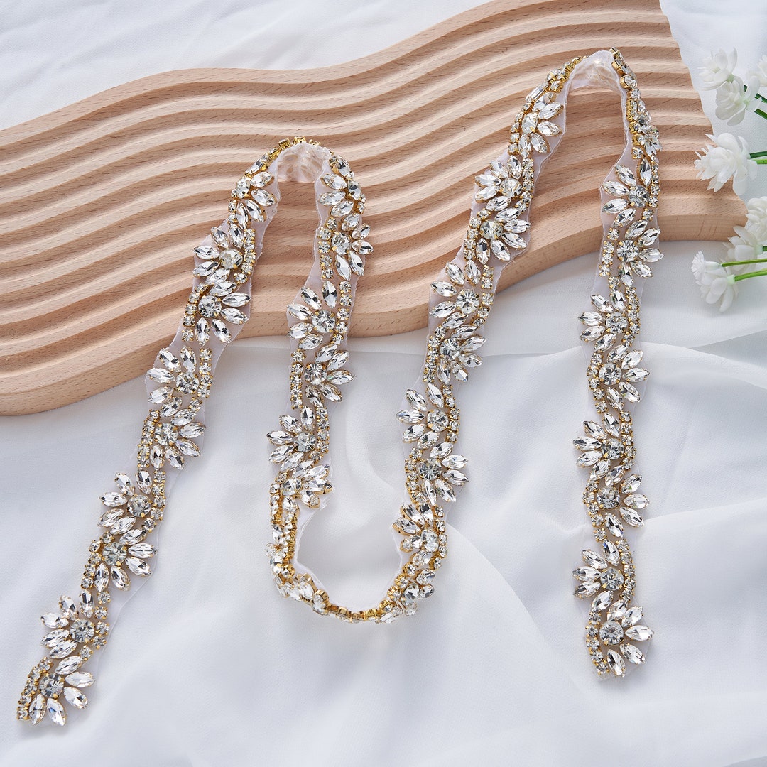 Handmade Rhinestone Applique for Women's Dresses Embellishments, Ideal ...