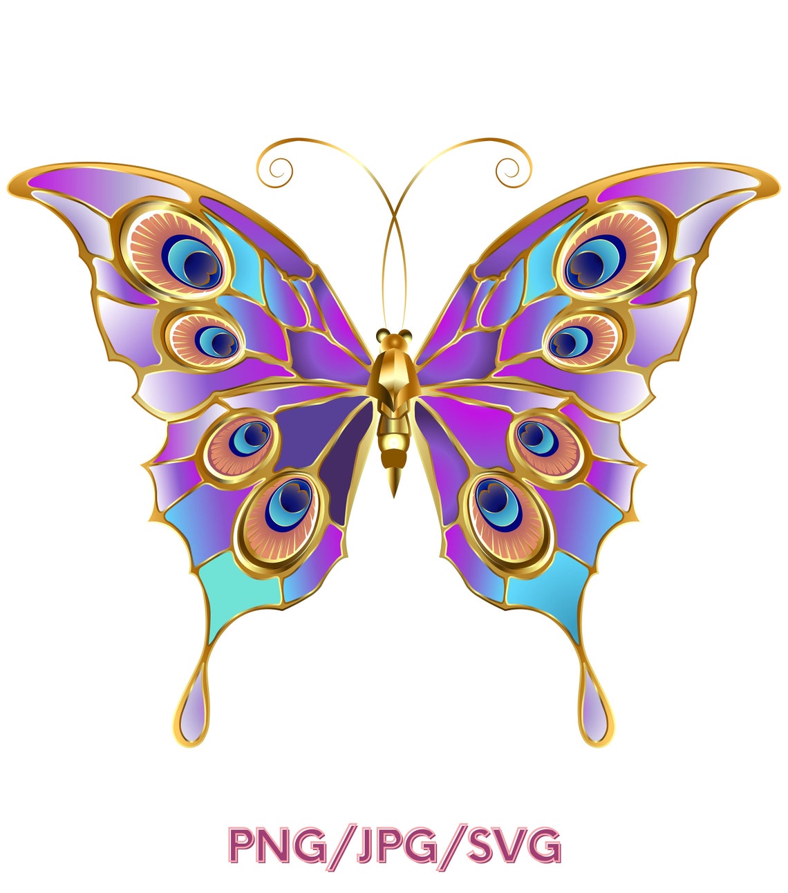 Designer Butterflies, Butterflies Digital Download, Digital Butterflies ...