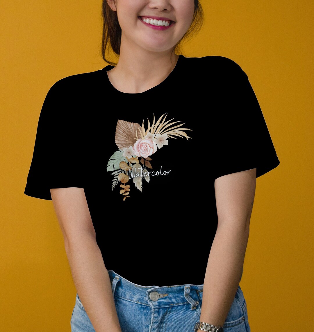 Wildflowers Vintage Inspired T-shirt, Retro Flower Print T-shirt, Wild ...
