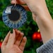 Optometry Ceramic Christmas Tree Ornament Blue Iris Ophthalmology Xmas ...