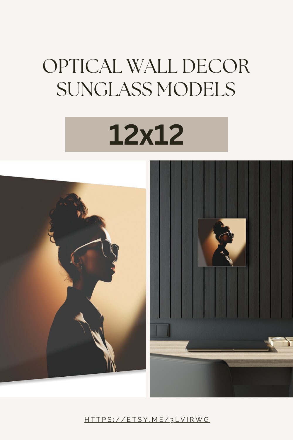 Optical Wall Art Optometrist Office Decor Asian Sunglasses Model ...