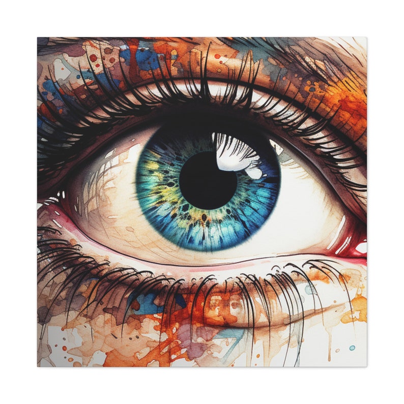 Optical Prints Human Eye Watercolor Optometry Office Art Wall Decor for ...