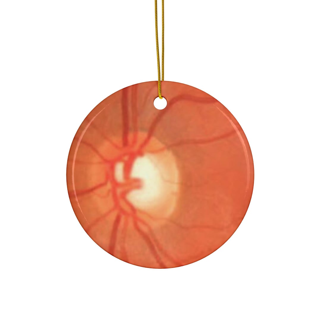 Optometry Ceramic Christmas Tree Ornament Retina Fundus Ophthalmology ...