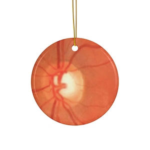 Optometry Ceramic Christmas Tree Ornament Retina Fundus Ophthalmology ...