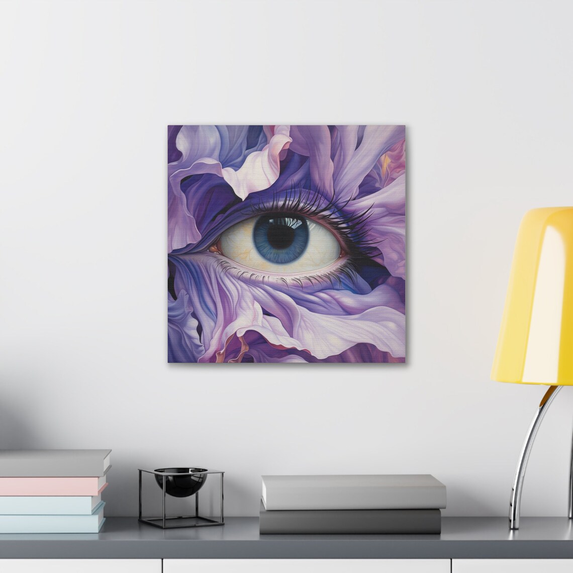 Purple Georgia O'keeffe Square Canvas - Etsy