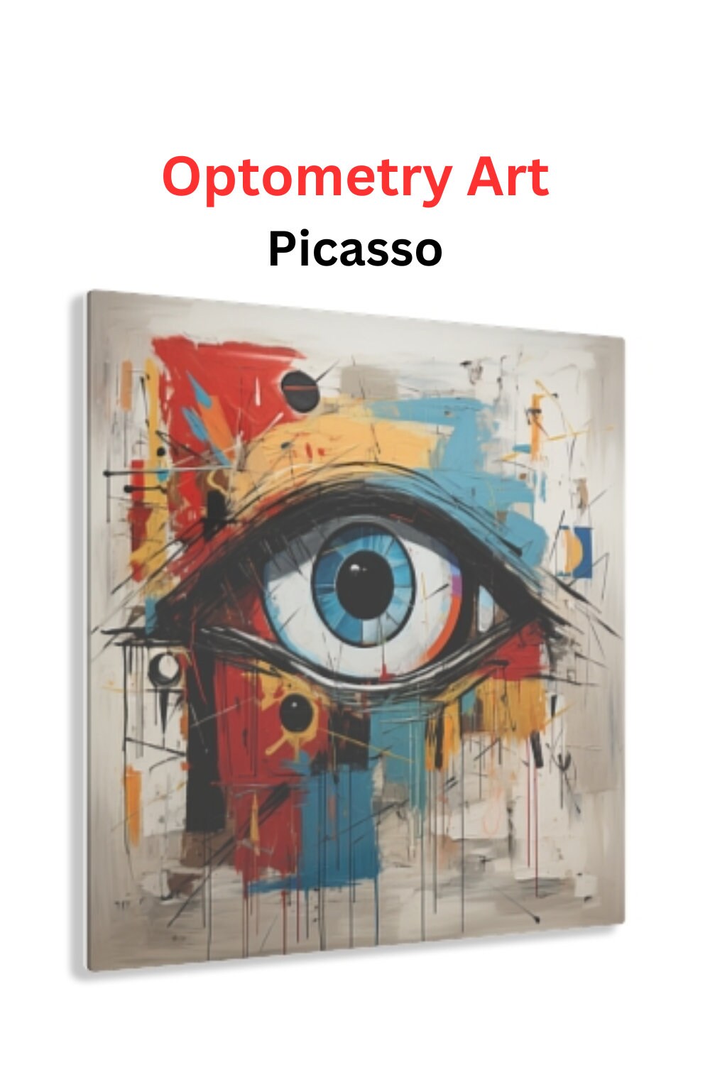 Picasso Optical Acrylic Eye Print Optician Optometrist Optometry Eye Art Gift Office Wall Decor ...