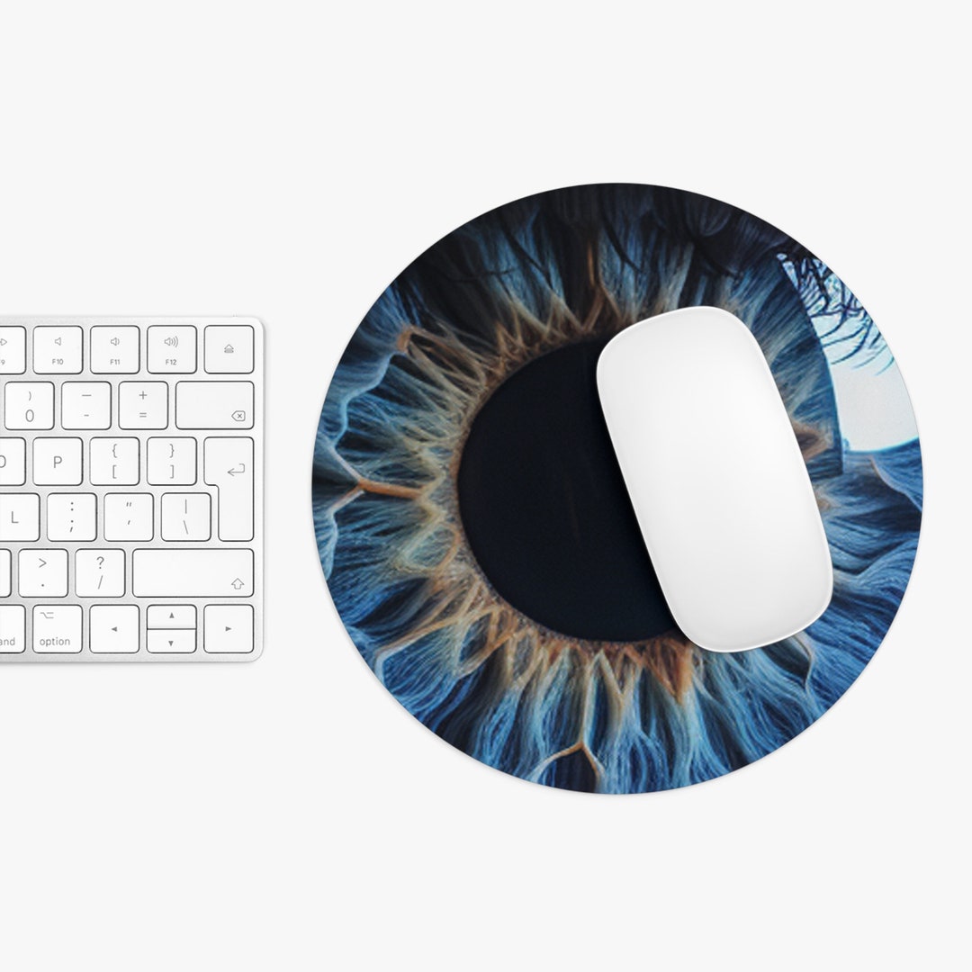 Iris Mouse Pad Optometrist Office Decor Blue Human Iris Eye Anatomy ...