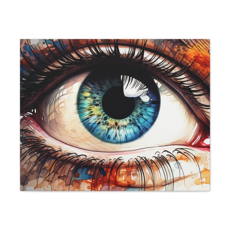 Optical Prints Human Eye Watercolor Optometry Office Art Wall Decor for ...