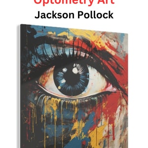 Jackson Pollock Optical Acrylic Eye Print Optician Optometrist ...