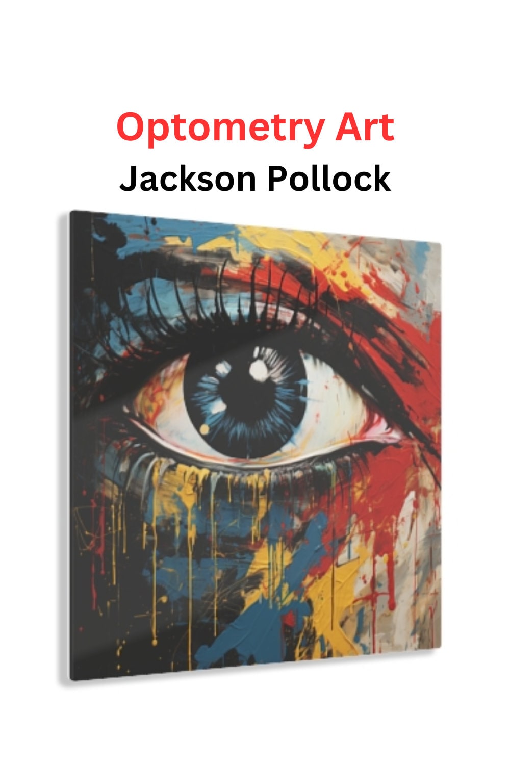 Jackson Pollock Optical Acrylic Eye Print Optician Optometrist ...