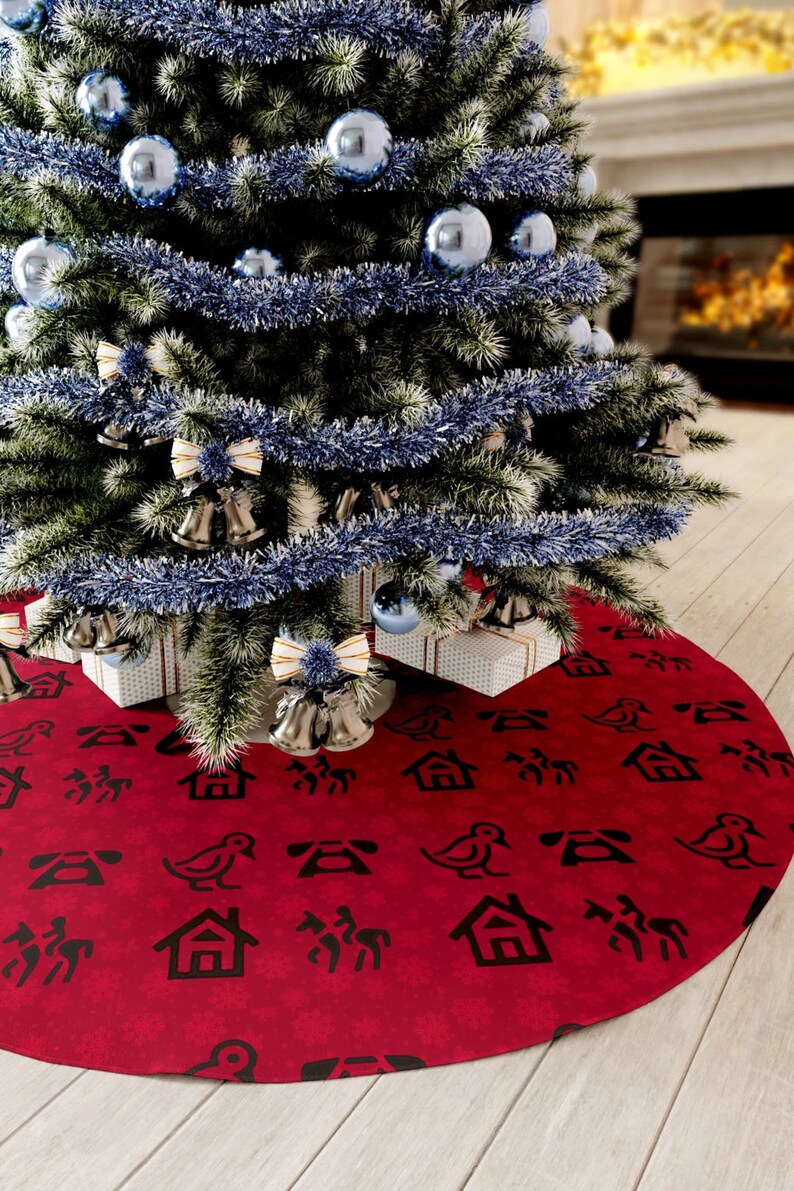 Round Tree Skirt for Optician Christmas Tree Xmas Decor for Optometrist ...