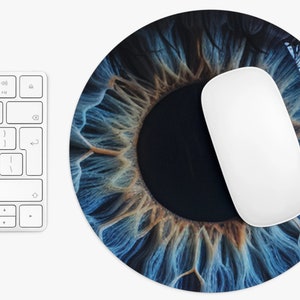 Iris Mouse Pad Optometrist Office Decor Blue Human Iris Eye Anatomy ...