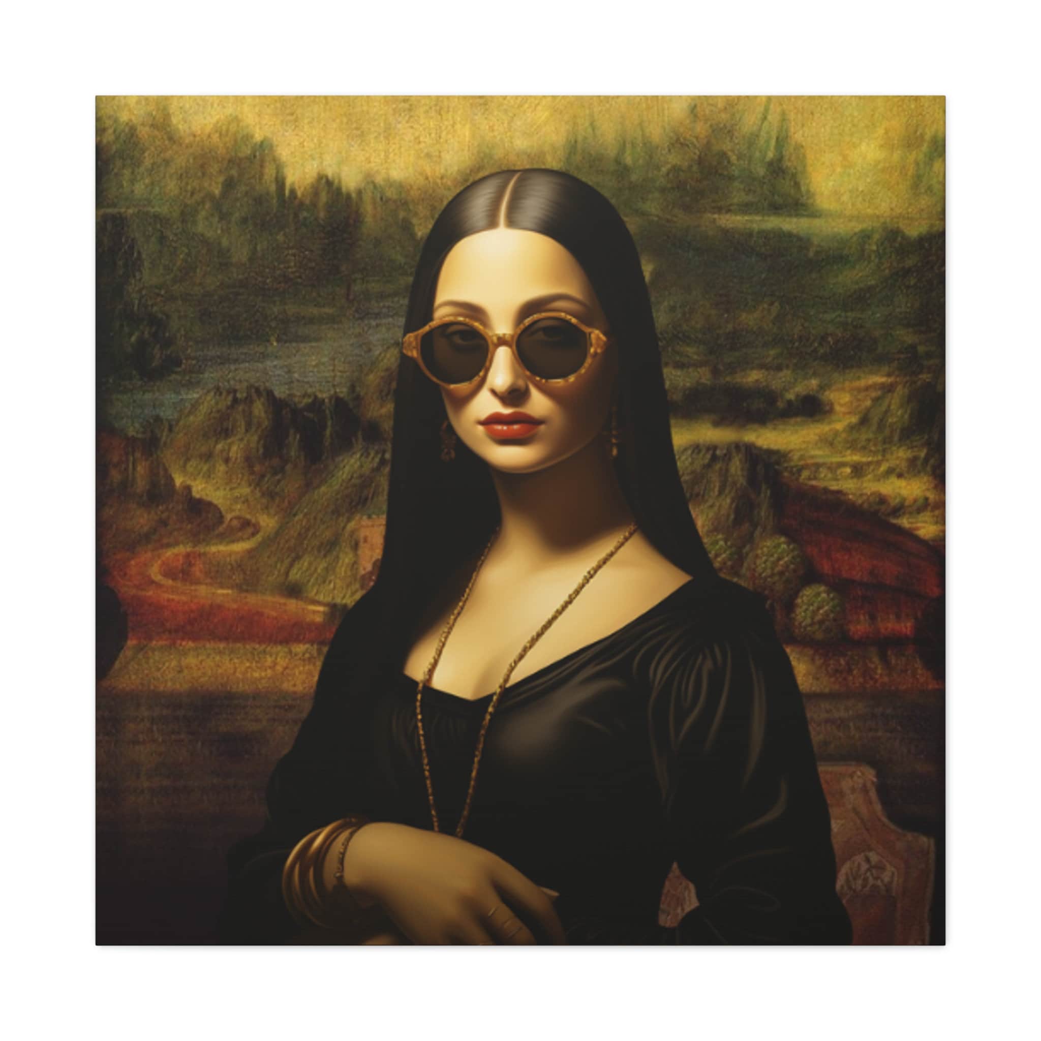 Funny Optical Canvas Prints Mona Lisa Optometrist Classical Art ...