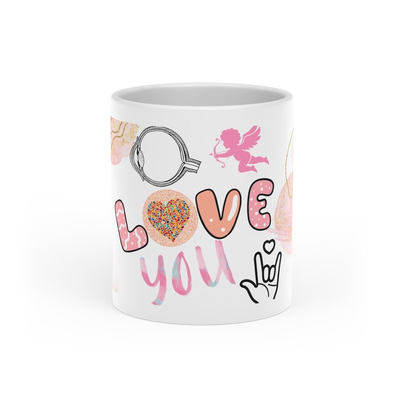 Cute Optometrist Ishihara Heart-shaped Mug Valentines Day Gift for ...