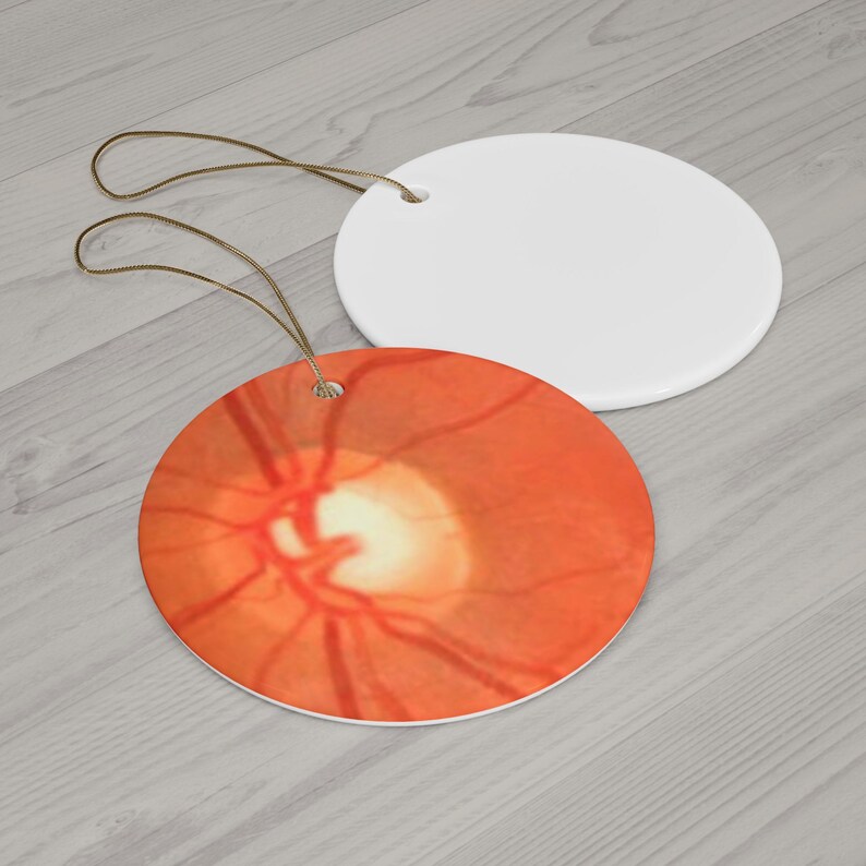 Optometry Ceramic Christmas Tree Ornament Retina Fundus Ophthalmology ...