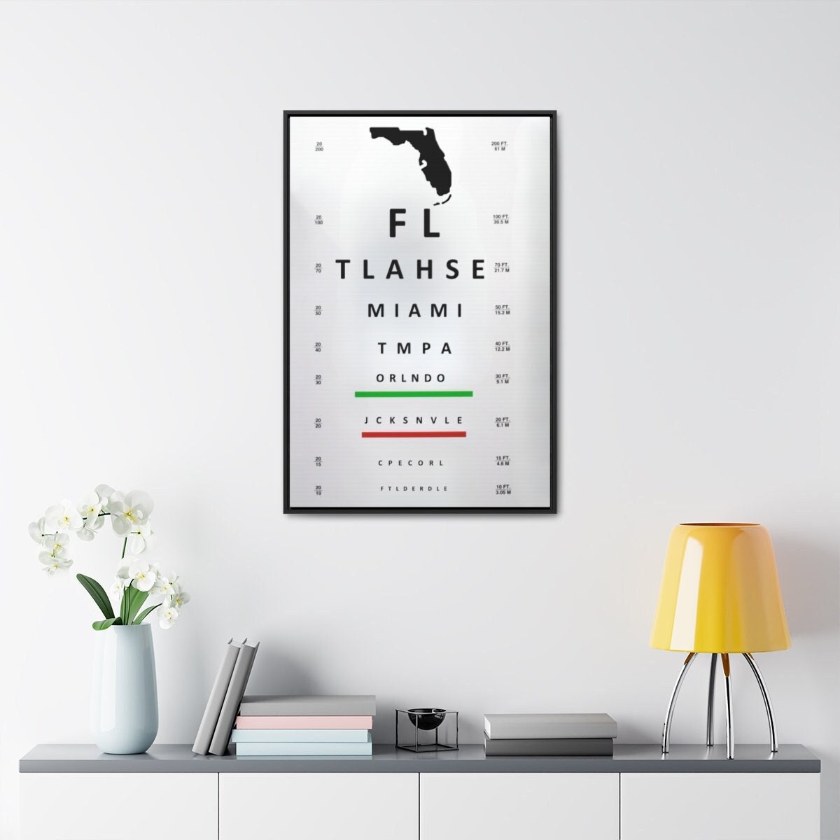 Florida Visual Acuity Chart Perfect Graduation Gift Wall Decor - Etsy