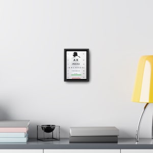 Alaska Visual Acuity Chart Perfect Graduation Gift Wall Decor for ...