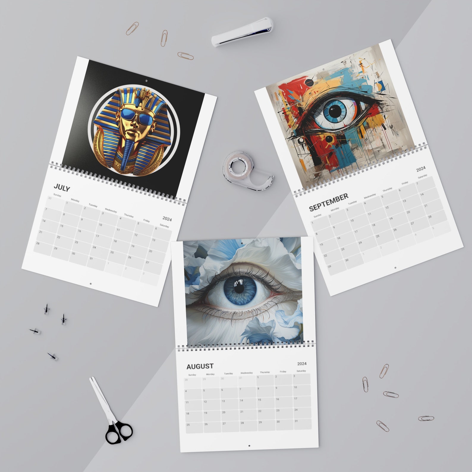 Calendar 2024 Famous Artwork for Optometry Office Decor Optician ...