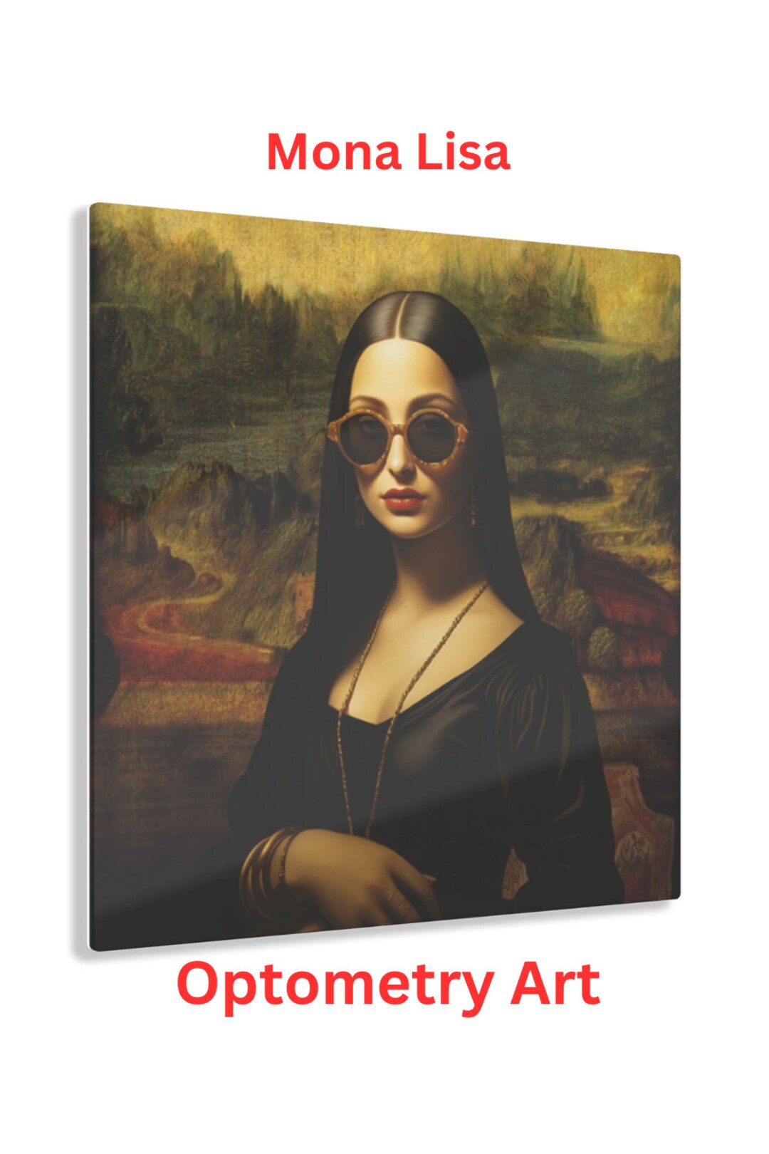 Funny Optical Acrylic Prints Mona Lisa Optometrist Classical Art ...