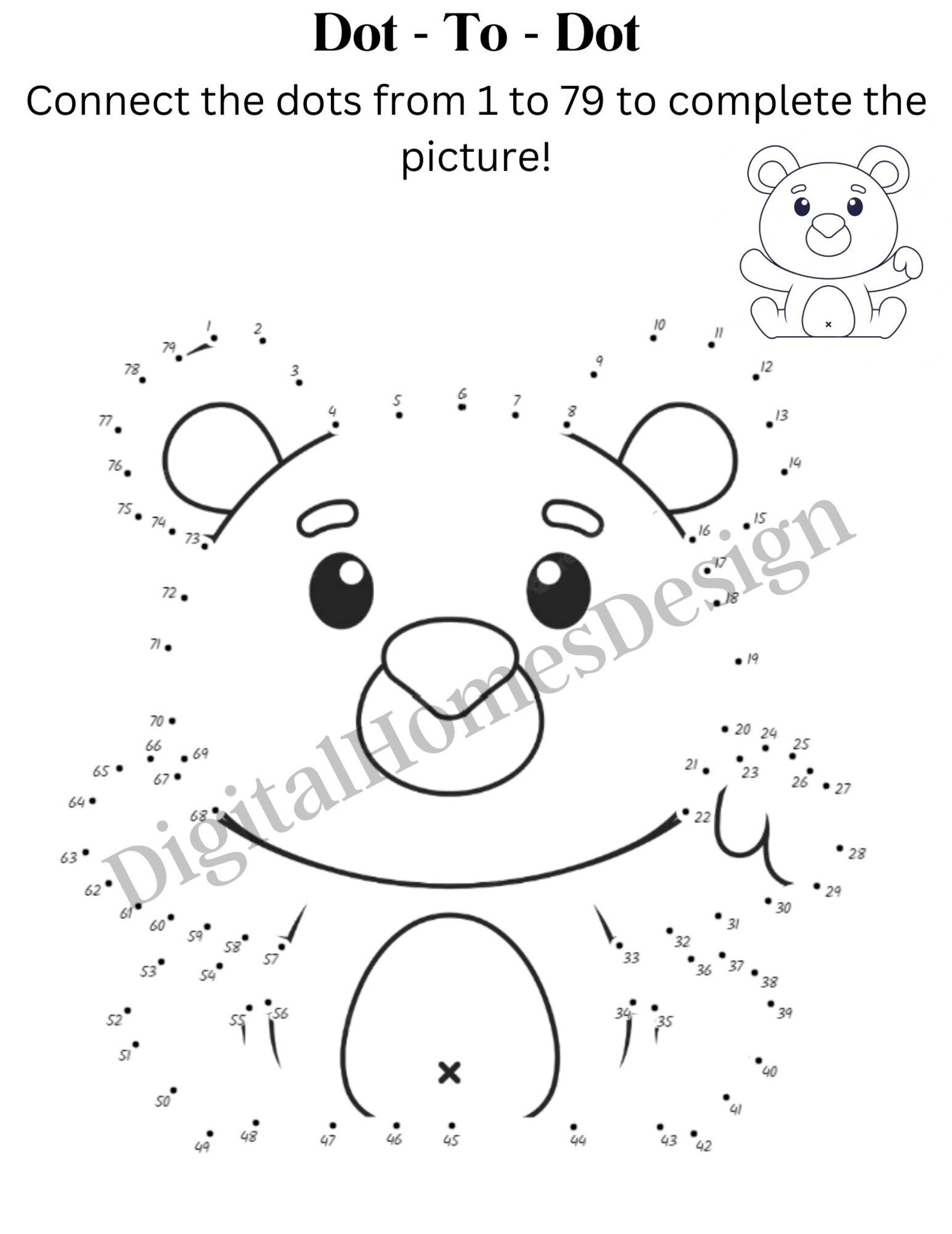 5 Connect The Dot To Dot For Kids Dot To Dot Printable Connect The 5 Connect The Dot To Dot For Kids Dot To Dot Printable Connect The