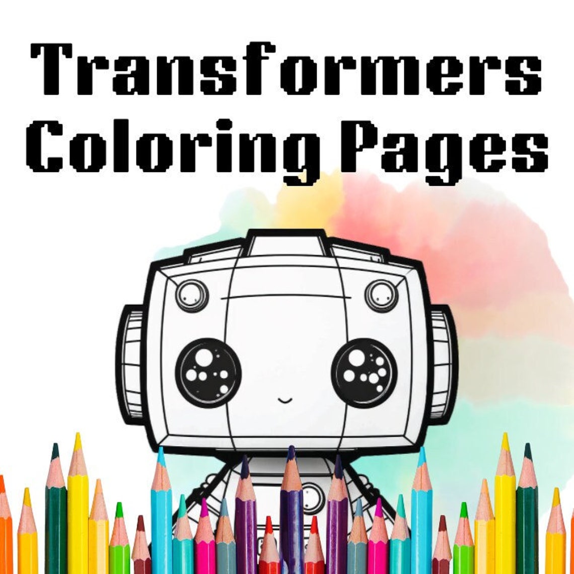 Robot Coloring Pages for Kids: 22 Copy Mecha Printable Pages, Instant ...