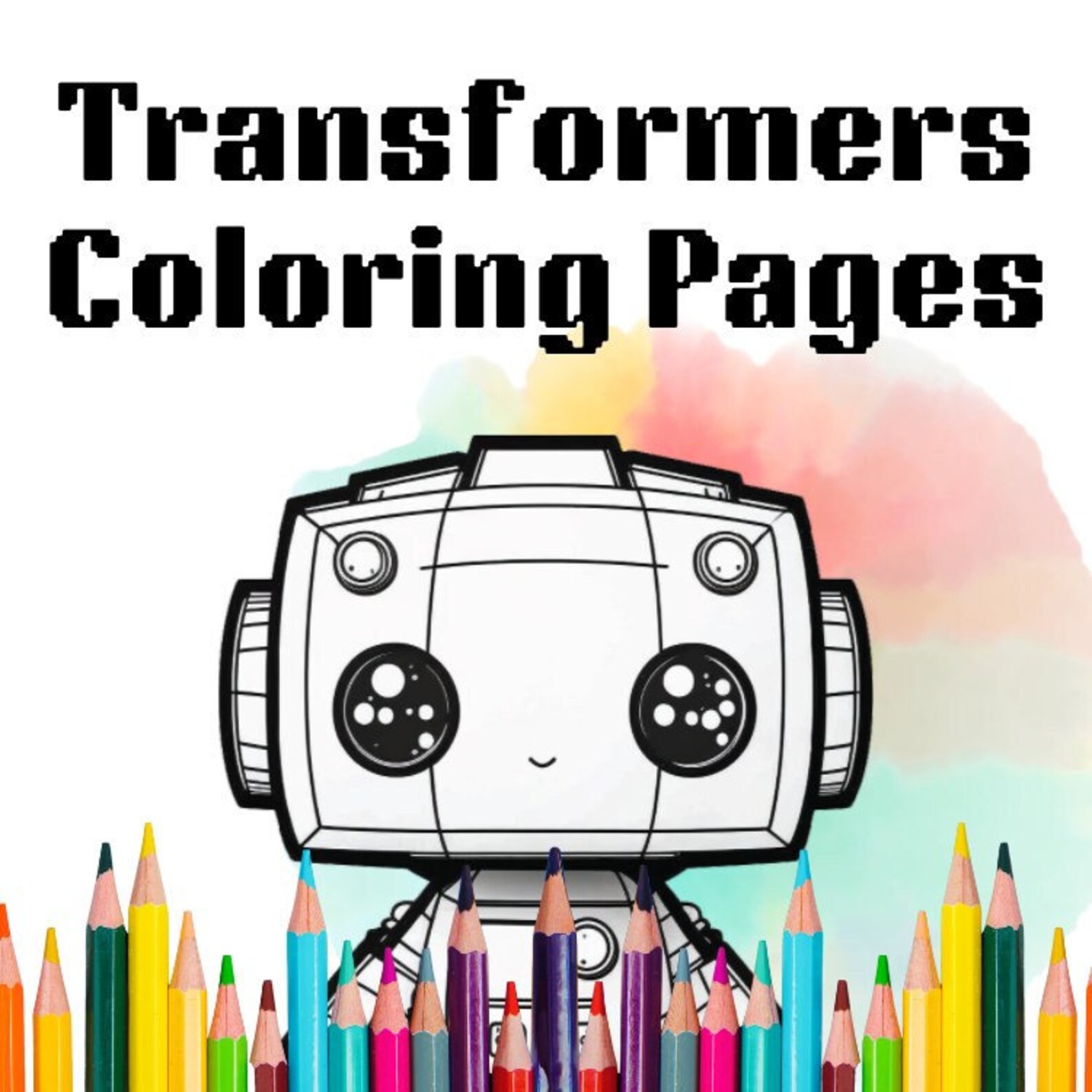 Robot Coloring Pages for Kids: 22 Copy Mecha Printable Pages, Instant ...