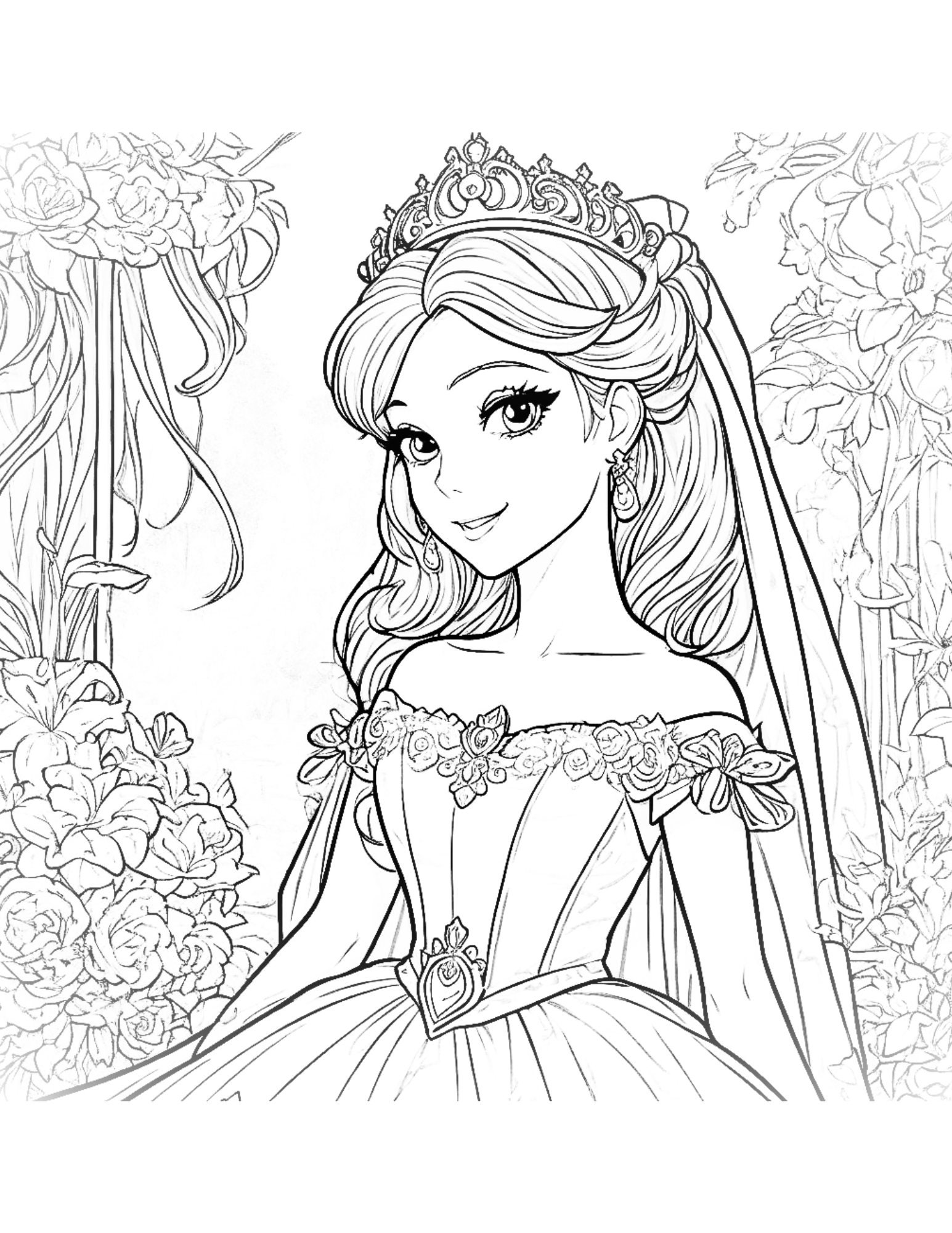 Wedding Coloring Book, Princess Wedding Coloring Pages, Weeding ...
