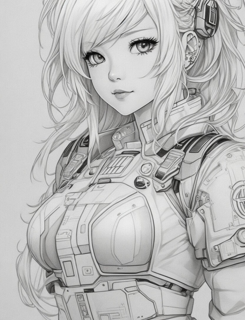 10 Cyberpunk Coloring Pages Printable Coloring Book Coloring Pages for ...