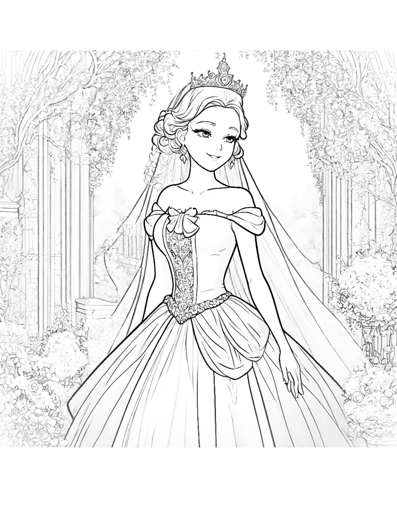 Wedding Coloring Book, Princess Wedding Coloring Pages, Weeding ...