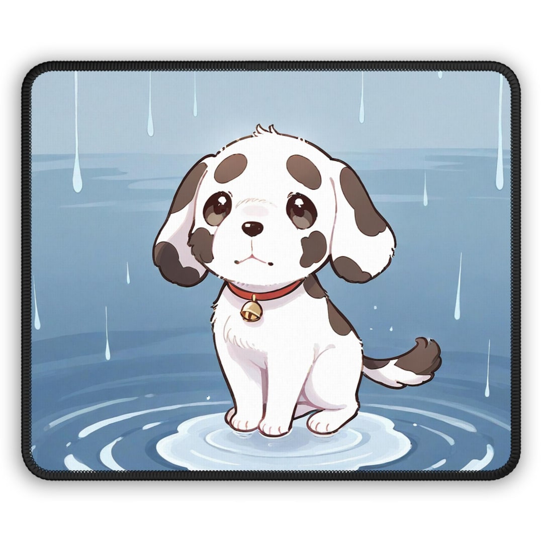 Drenched Dalmatian Pup Gaming Mouse Pad - Cute Animal Design, Dog Lover ...