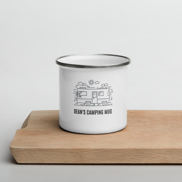 Enamel Camping Mug - Etsy