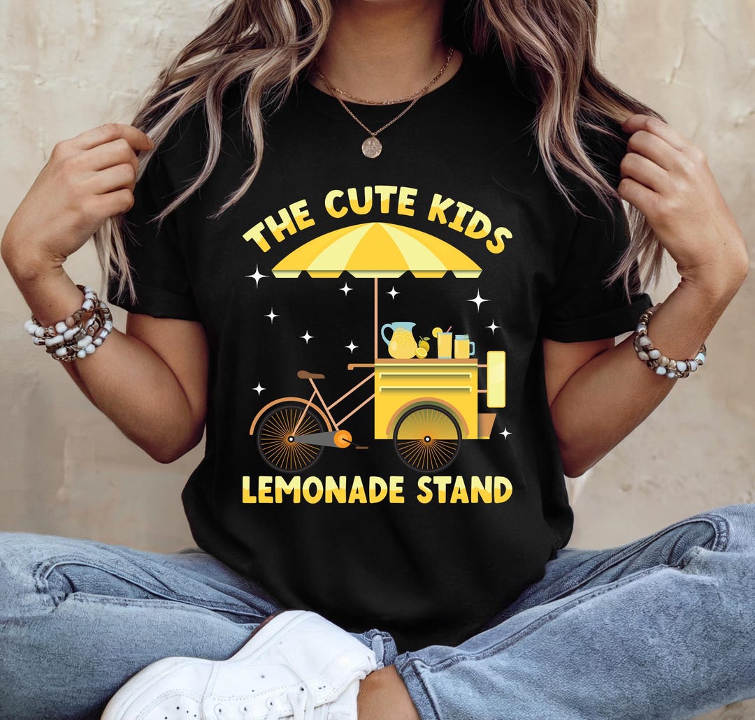 The Cute Kids Lemonade Stand Shirt, Funny Lemon Youth Entrepreneur Tee ...