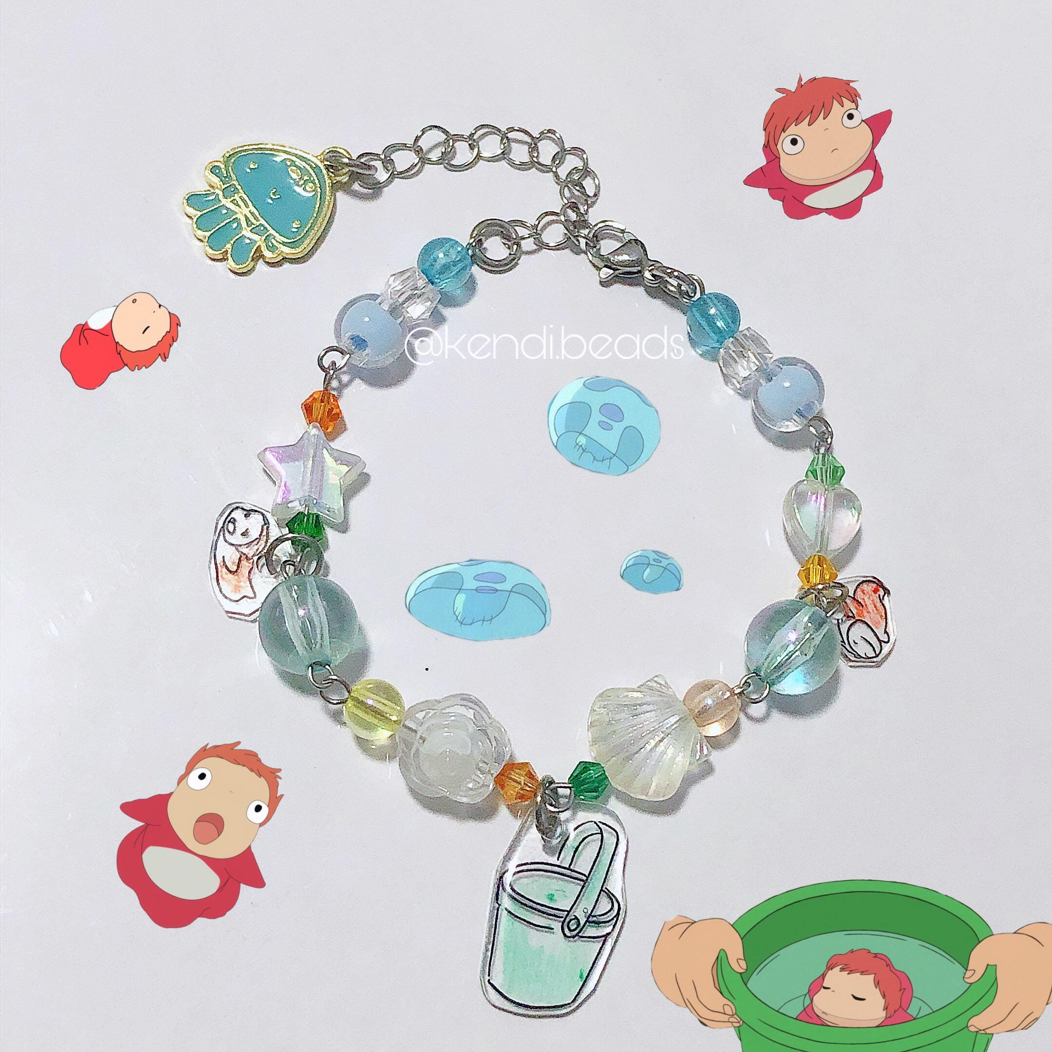 Studio Ghibli Ponyo on the Cliff by the Sea Inspired Beaded Necklace ...