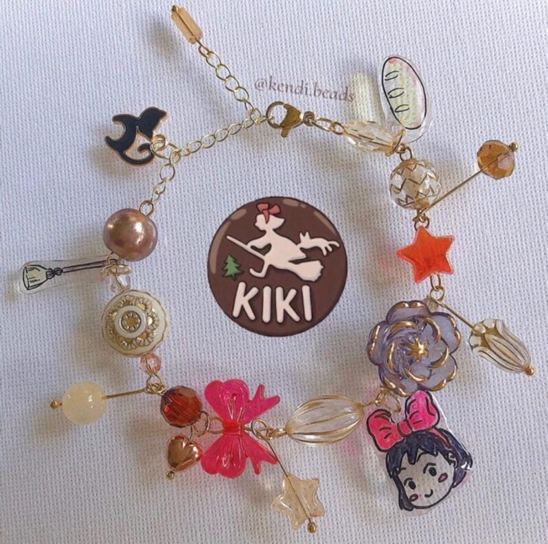 Studio Ghibli Kiki’s Delivery Service Inspired Beaded Necklace Bracelet ...