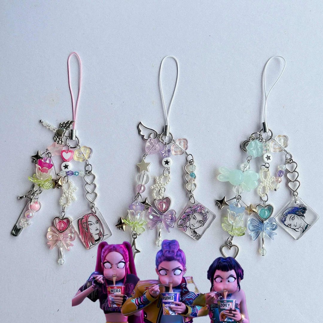 Kpop Demon Hunters Phone Charms | Rumi, Mira, Zoey, Huntrix - Etsy