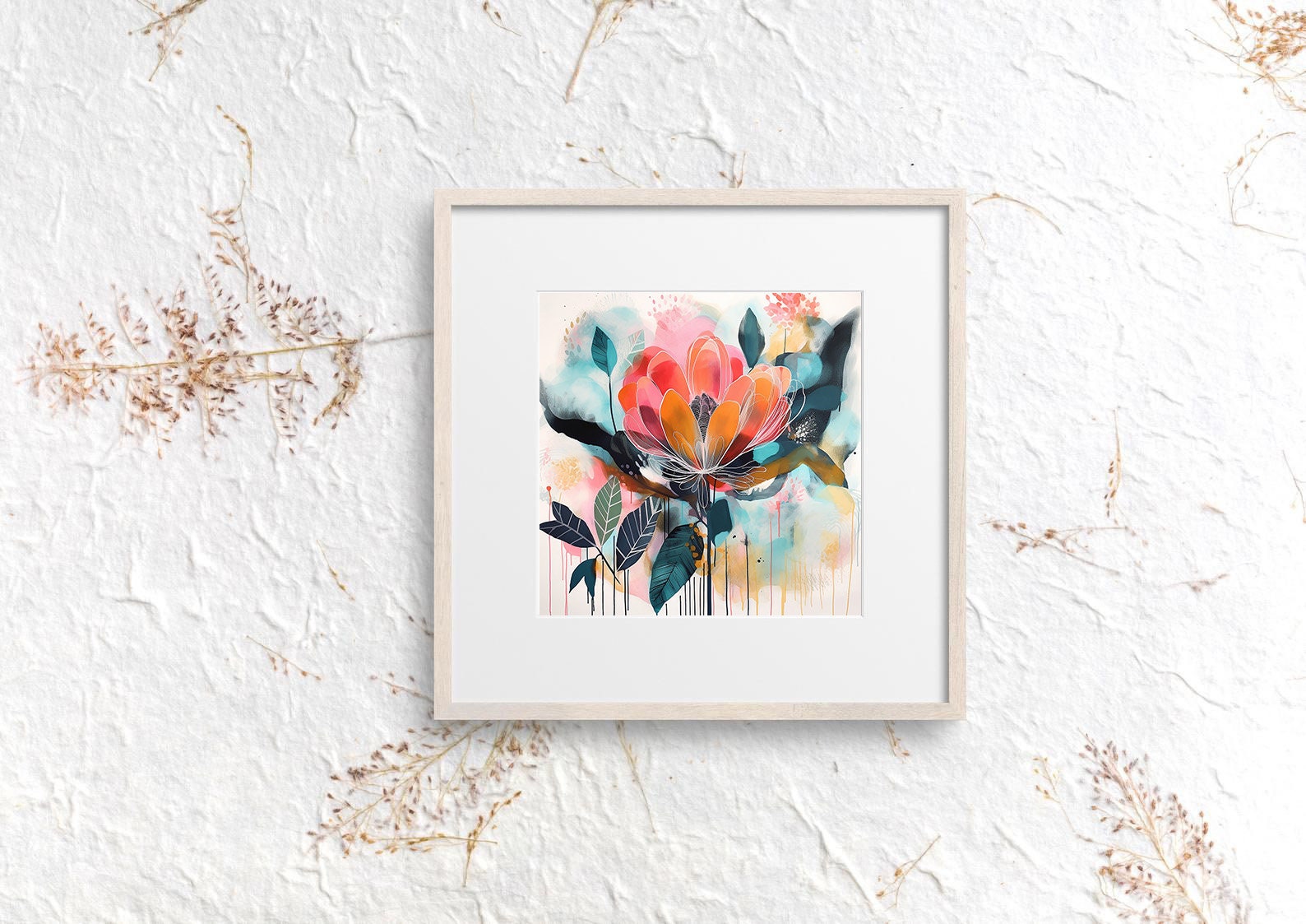 Contemporary Flower Art for Modern Spaces - Etsy