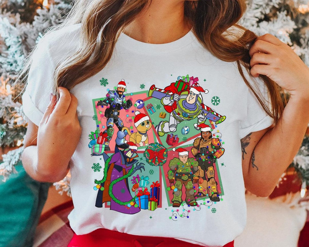 Buzz Lightyear Sox Christmas Pixar Santa Costume T-shirt Tis - Etsy