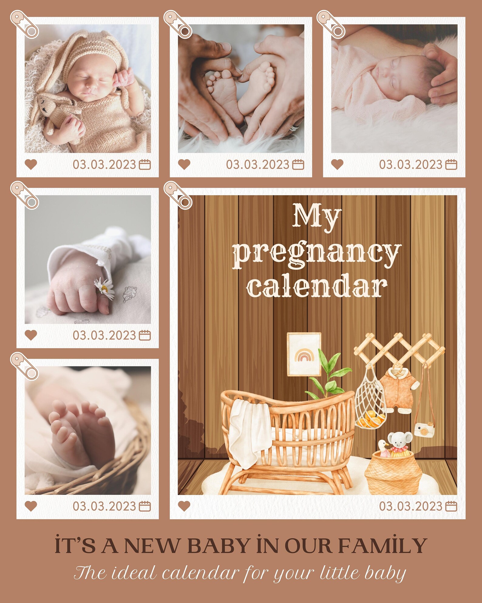 My Pregnancy Calendar-printable Produce - Etsy