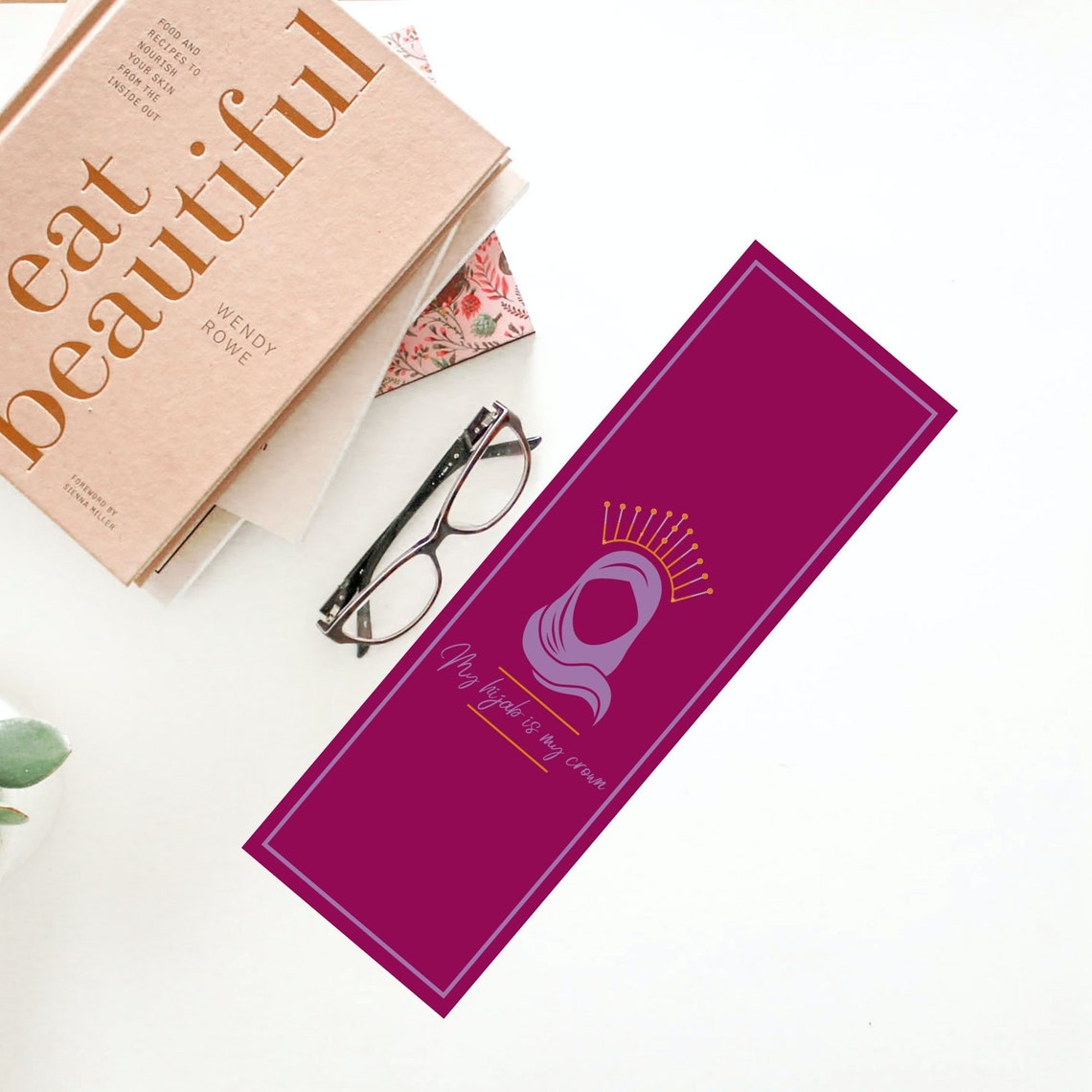 Islamic Quran Bookmark Printable, My Hijab, Nikkah Favor, Muslim ...