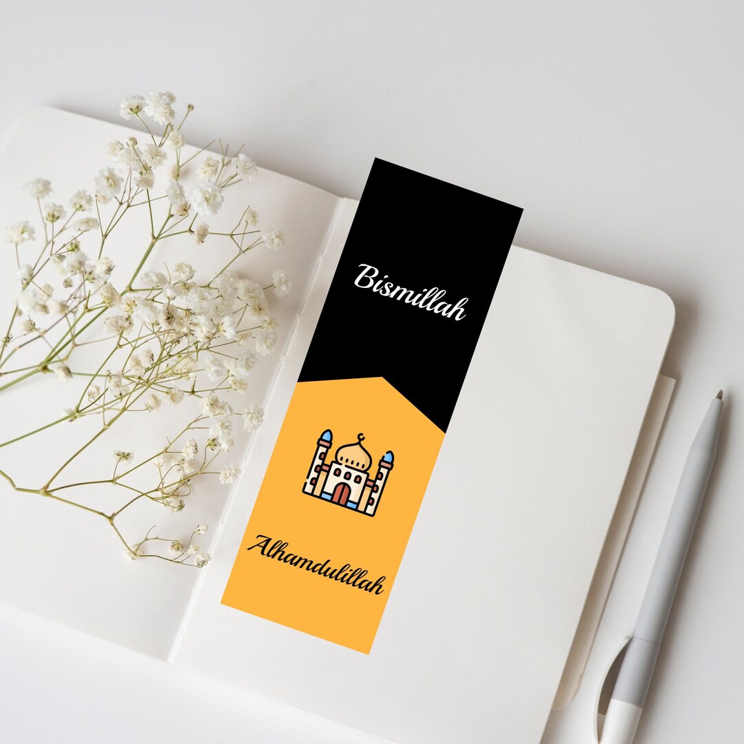 Islamic Quran Bookmark Printable Mosque Nikkah Favor Muslim - Etsy