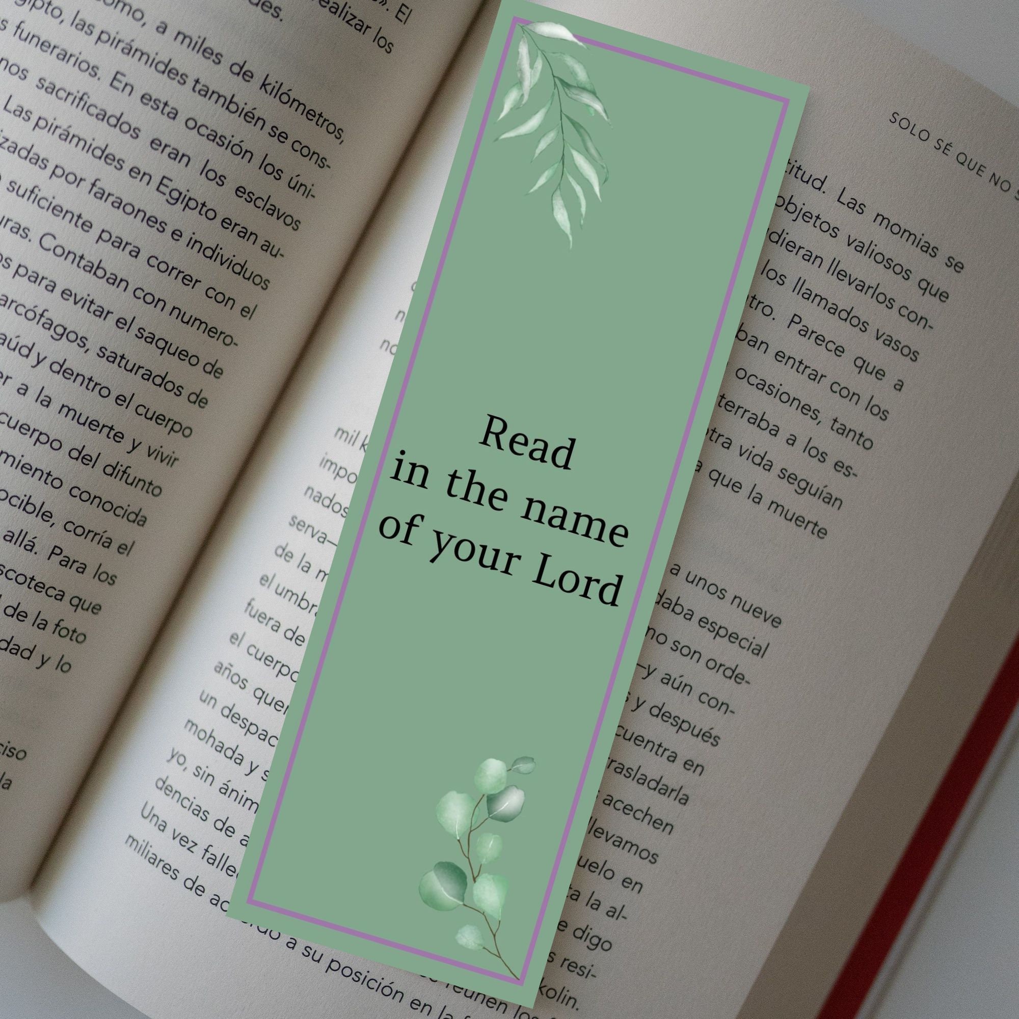 12 Islamic Quran Bookmark Printable, Iqra, Nikkah Favor, Muslim ...