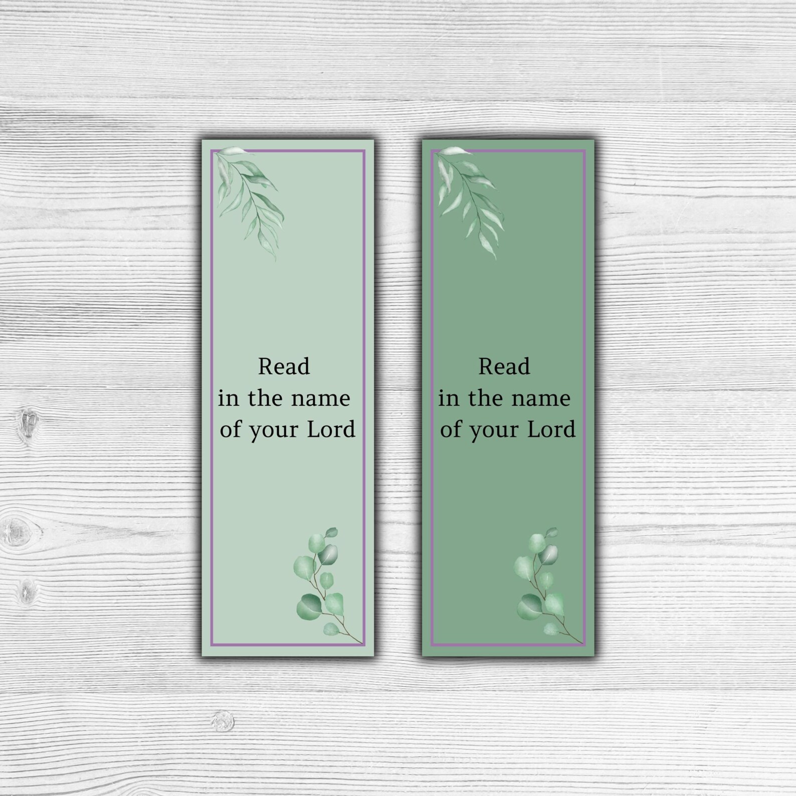 Islamic Quran Bookmark Printable, Iqra, Nikkah Favor, Muslim Bookmark ...