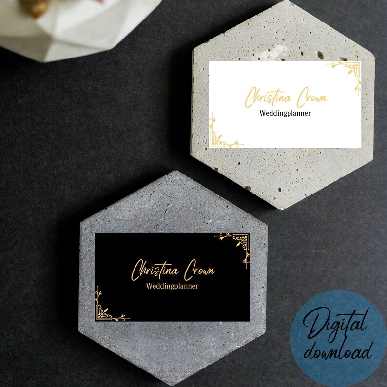 Double Sided Editable Business Cards Templates, Modern Marketing ...