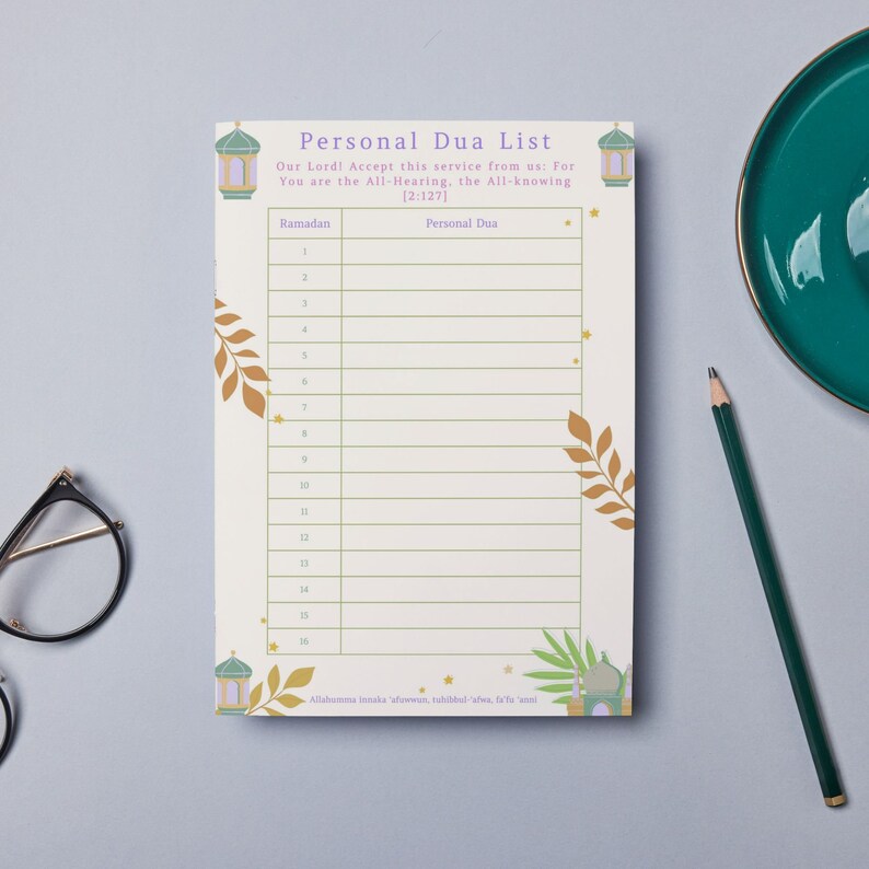 Printable Ramadan Habit Tracker, Islamic BOHO, Muslim Planner, Muslim ...