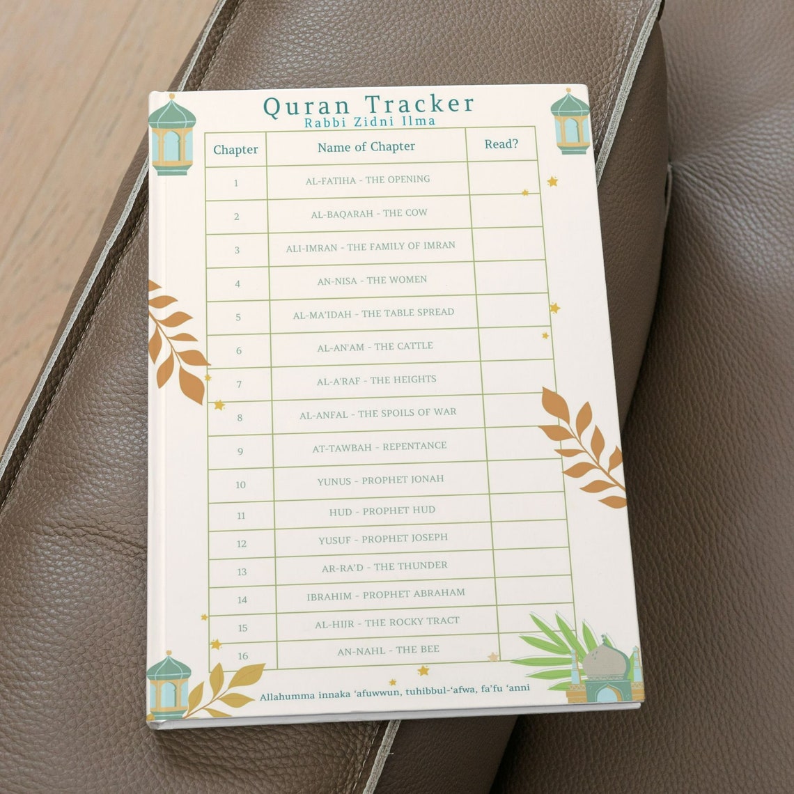 Printable Ramadan Habit Tracker, Islamic BOHO, Muslim Planner, Muslim ...
