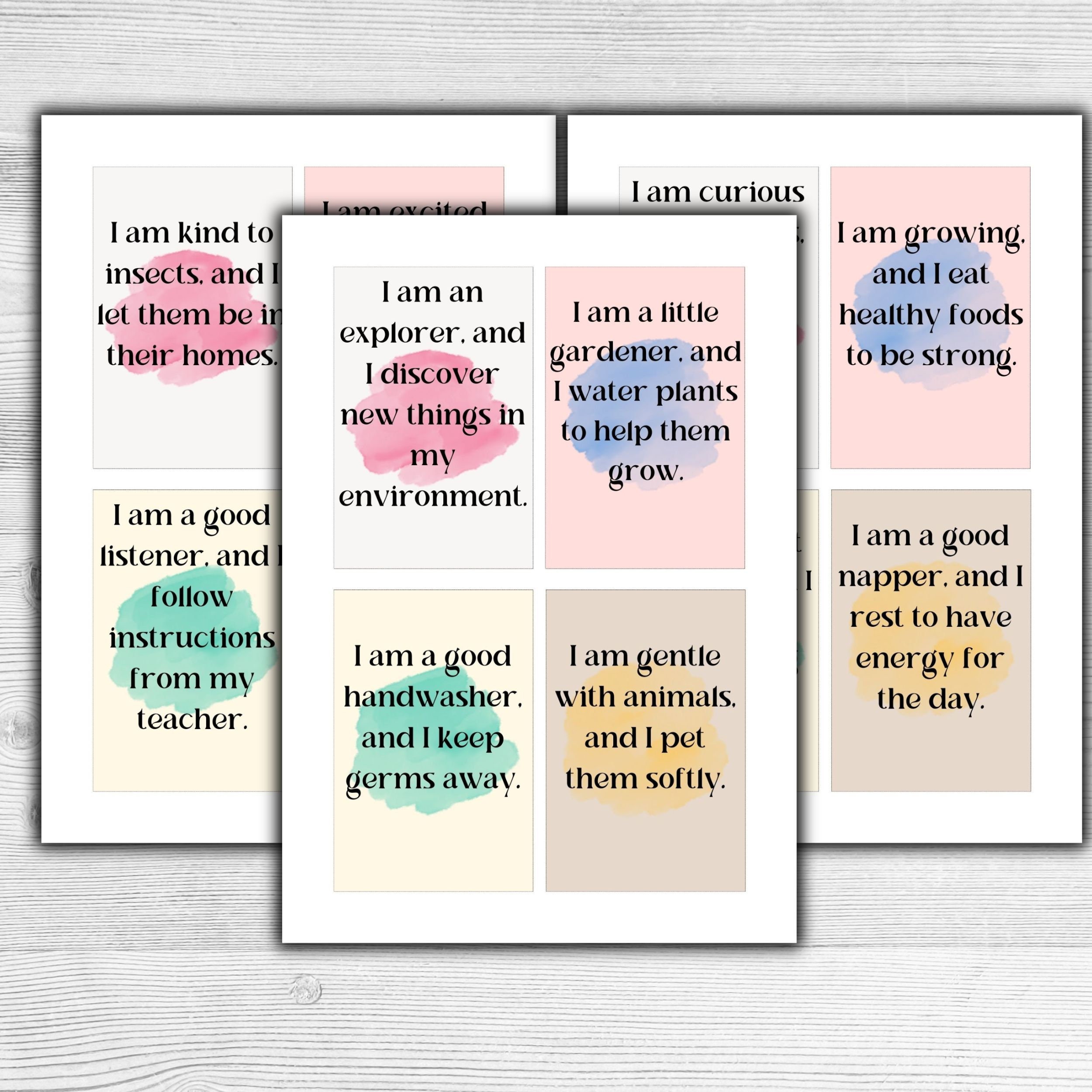 Back-to-school Printable Positive Affirmation Cards, Motivational Cards ...
